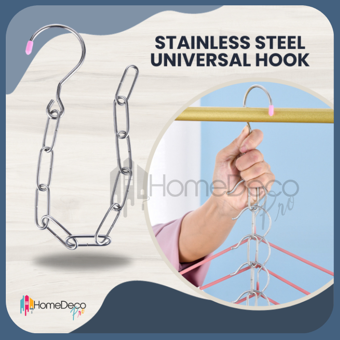 Sturdy Stainless Steel Wardrobe Storage Chain Multi-functional Space ...