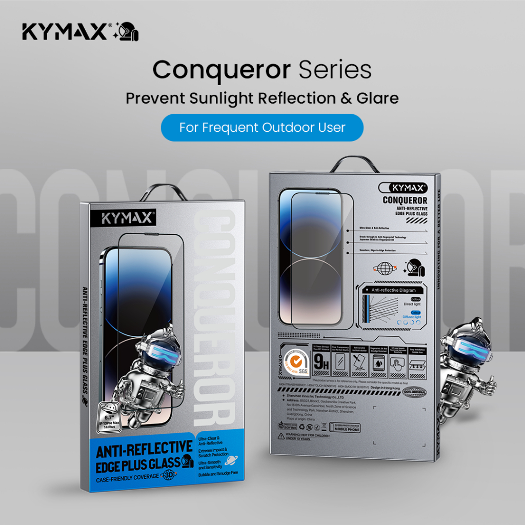 KYMAX Screen Protector Anti-Reflective Edge Plus Conqueror Series ...