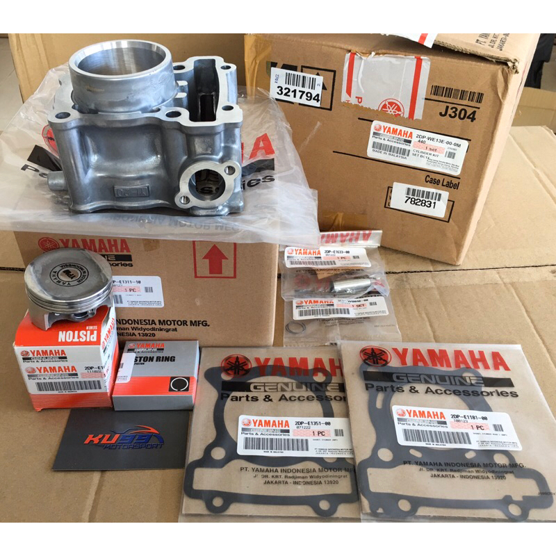 ORIGINAL NMAX BLOCK SET CYLINDER BLOCK KIT SET BLOK PISTON RING N-MAX N ...
