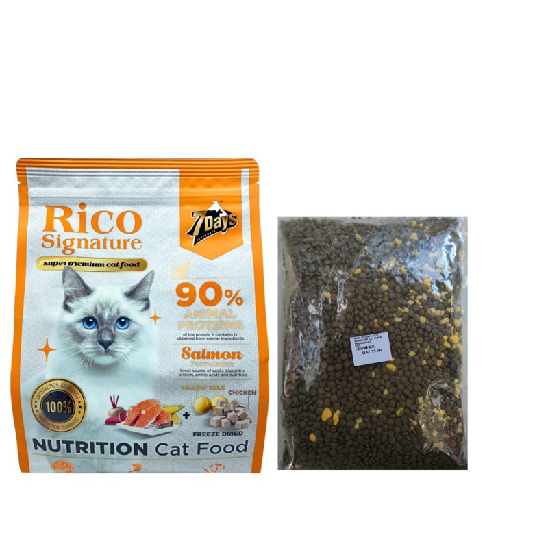 7 Days Rico Signature Super Premium Cat Food 1kg (REPACK) | Shopee Malaysia