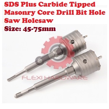 SDS Plus Carbide Tipped Masonry Core Drill Bit Hole Saw Holesaw ...