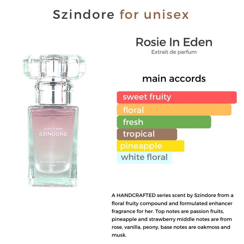 SZINDORE Rosie In Eden 32ml | Shopee Malaysia