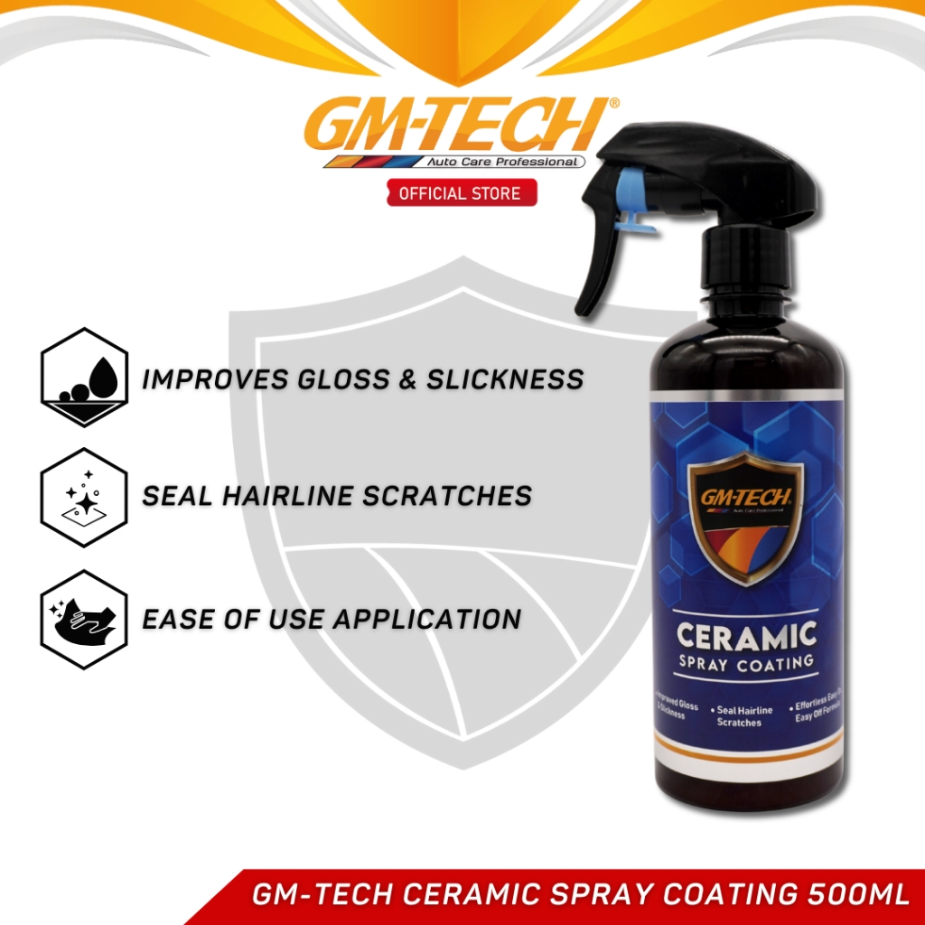 GM-TECH Ceramic Spray Coating - SiO2 Quick Durable Extra Smooth High ...