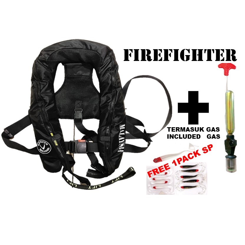 SKYGITZ MALAYSIA Firefighter Vest Maximus Design For Angler Inflatable ...
