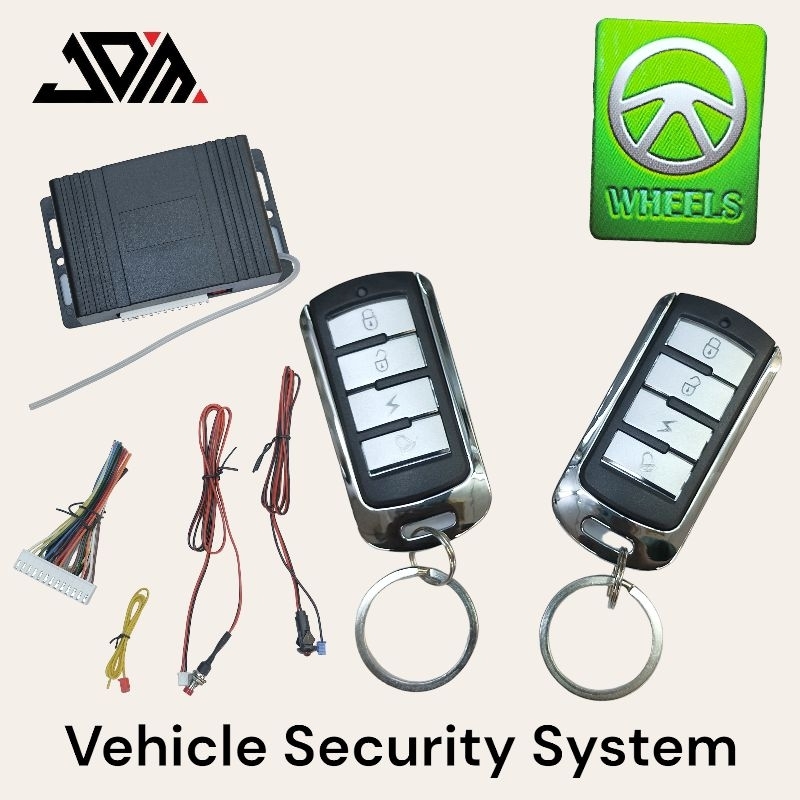 Car Alarm System Set Brand WHEELS [ READY STOCK ] | Shopee Malaysia
