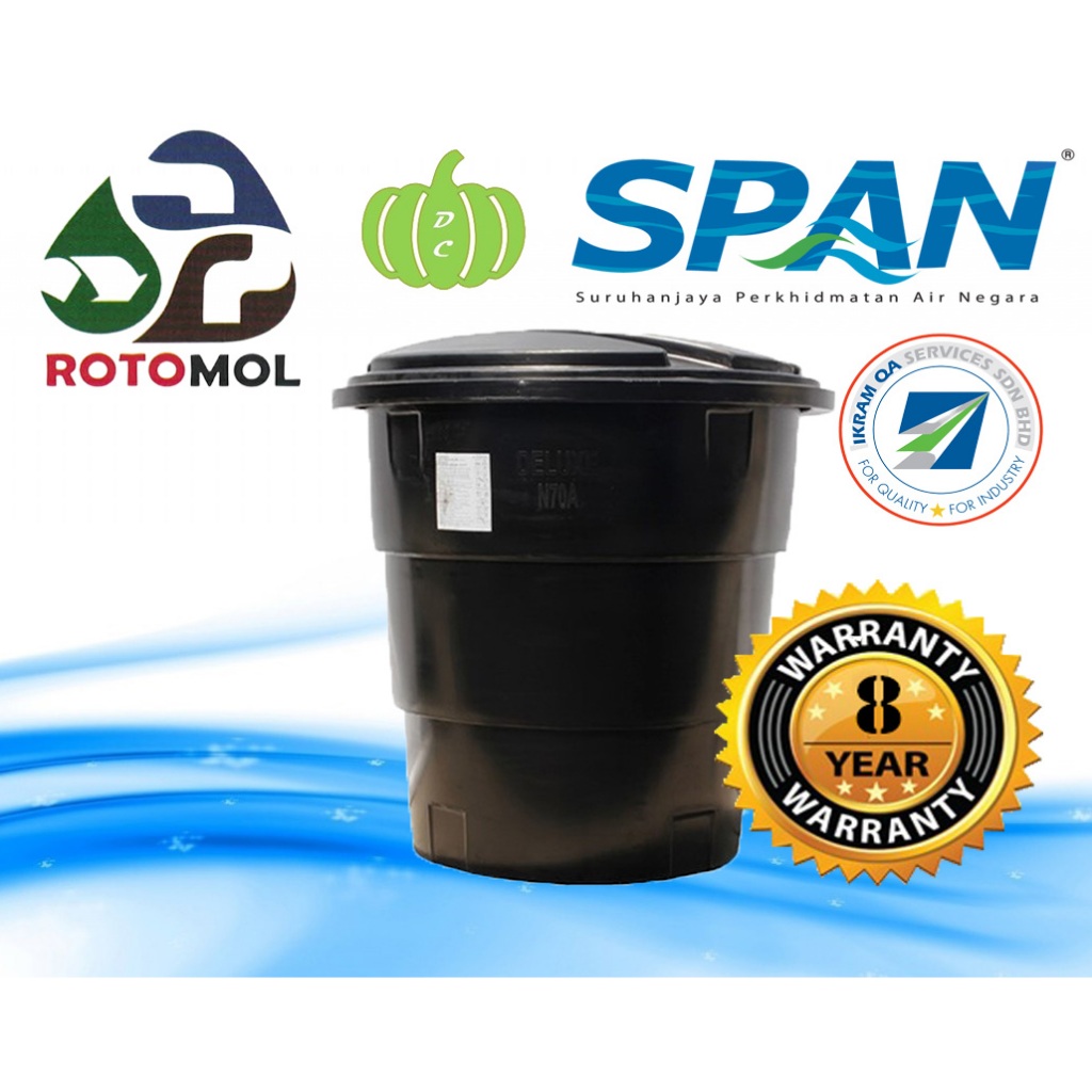 Roto Polyethylene Circular Series Poly Water Tank 50 - 600 Gallon ...