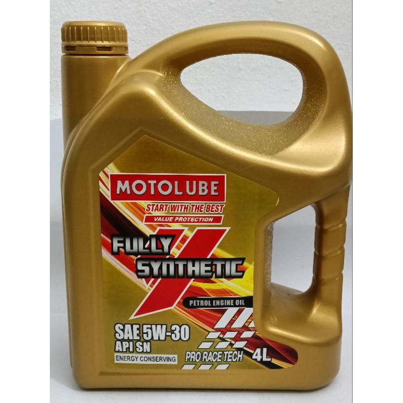 MOTOLUBE 5W-30 5W40 10W40 0W20 API SN Fully Synthetic YOKOHAMA Engine Oil | Shopee Malaysia