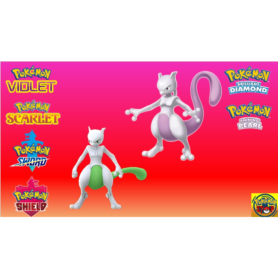 【Mewtwo】Legendary Shiny Pokemon trade inside Scarlet Violet Sword ...
