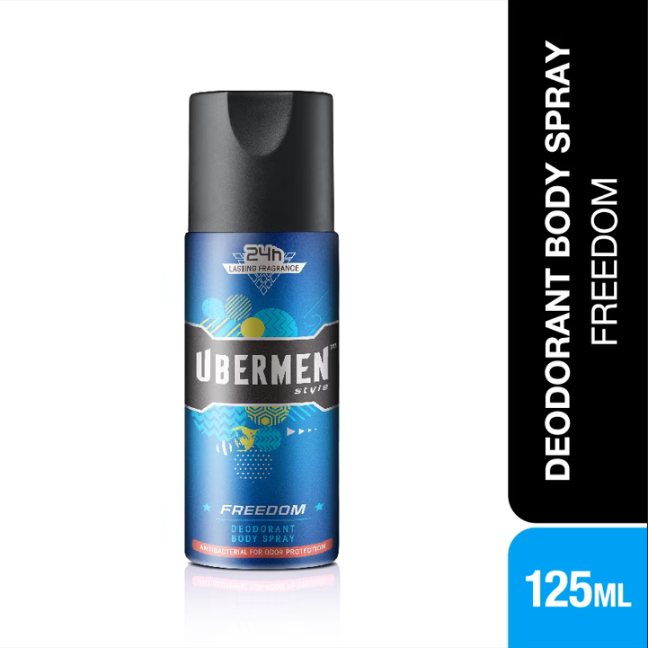 Ubermen Style Freedom Deodorant Body Spray ( 125ml ) | Shopee Malaysia