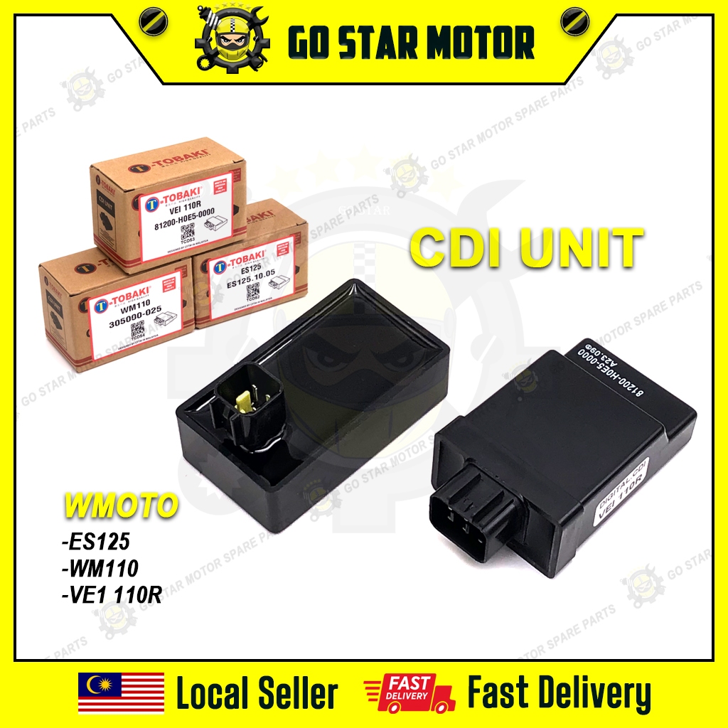 WMOTO ES125 WM110 VE1 110 CDI Unit Standard STD TOBAKI | Shopee Malaysia