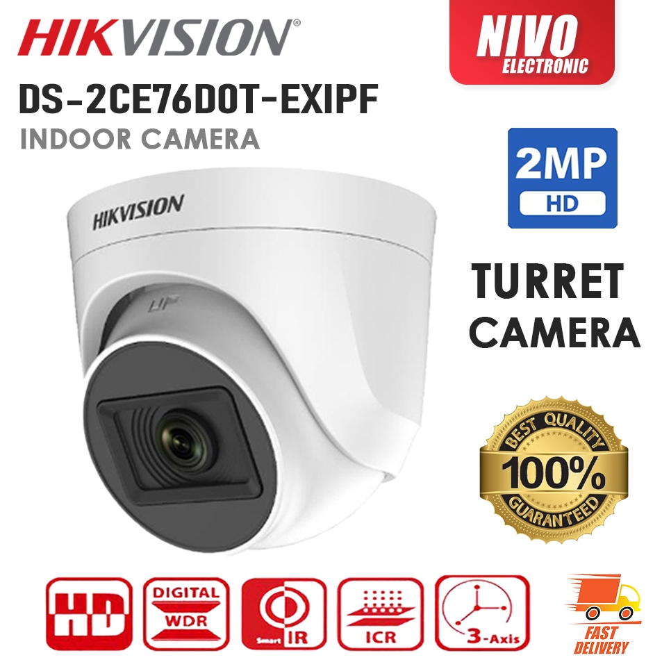 HIKVISION DS-2CE56D0T-IPF/ DS-2CE76D0T-EXIPF 2MP 4IN1 DOME CAMERA (3 ...