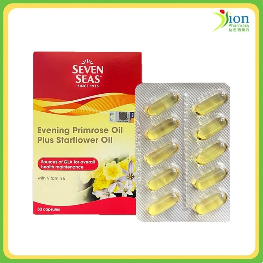 [CLEARANCE] SEVEN SEAS EVENING PRIMROSE OIL PLUS STARFLOWER OIL 30S ...