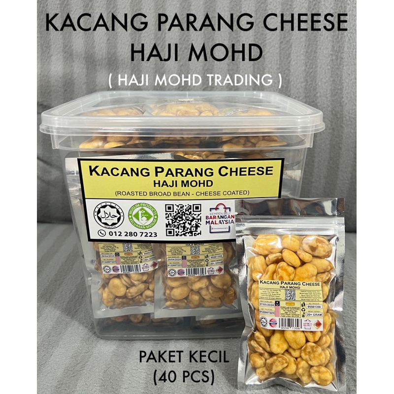 KACANG PARANG CHEESE HAJI MOHD (PAKET KECIL 20G x 40PCS) | Shopee Malaysia