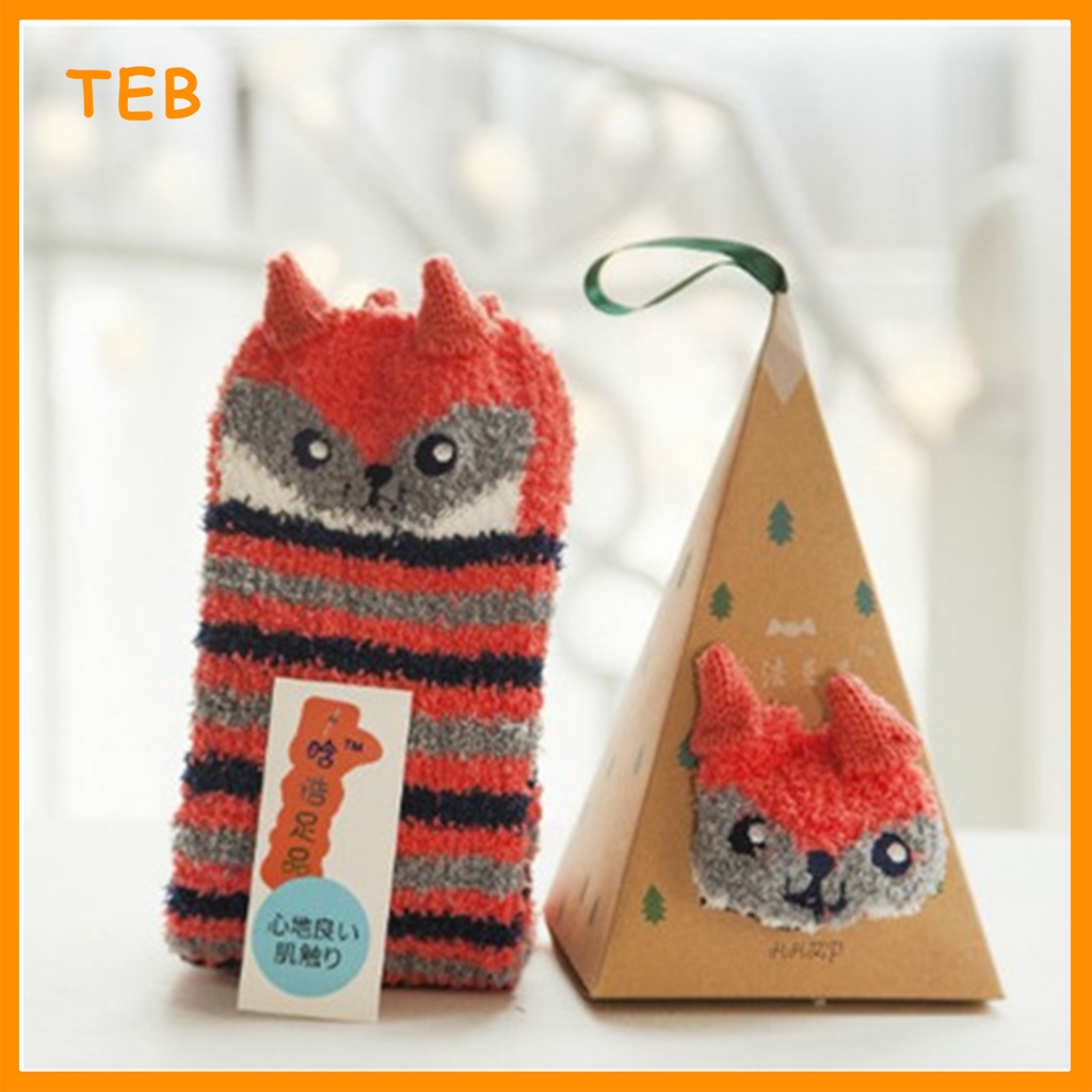 [CLEARANCE] 1 Pair Cute Design Thick Warm Confinement Winter Socks ...