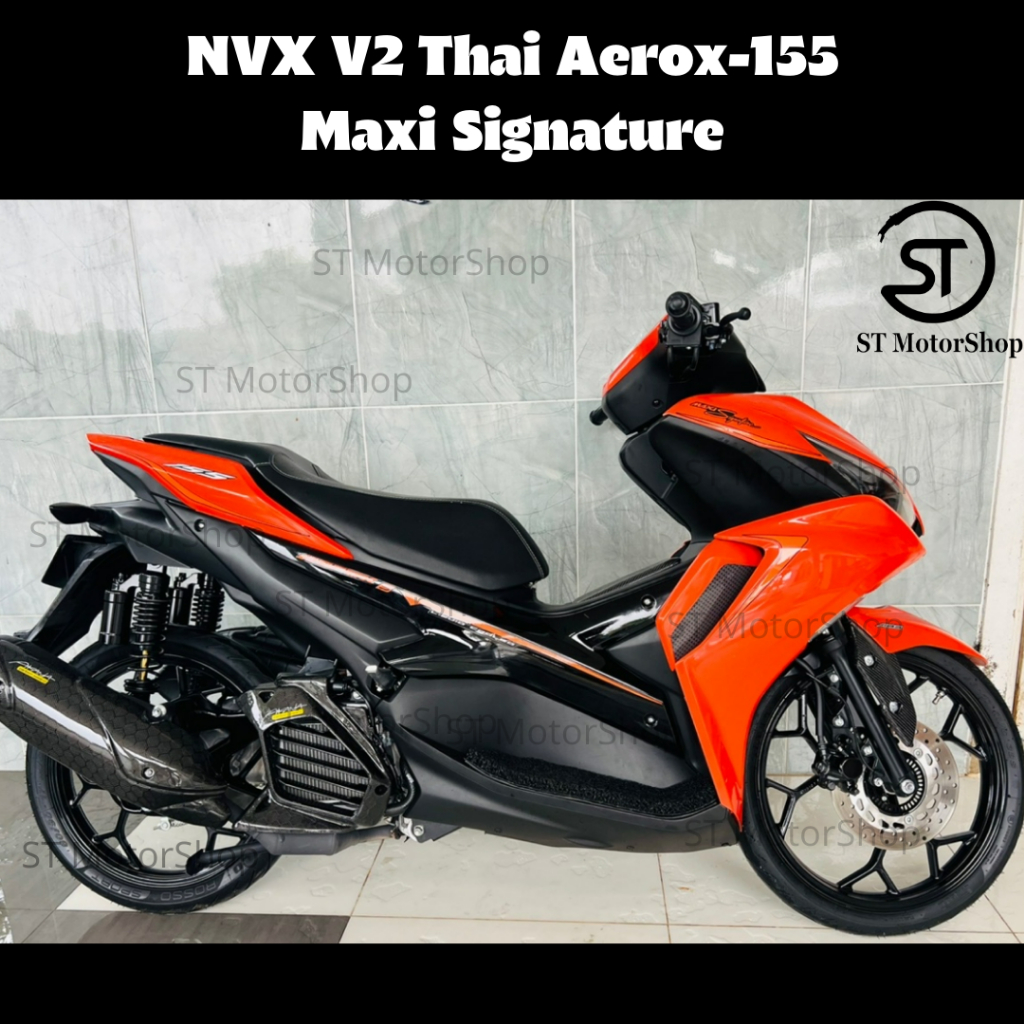 YAMAHA NV-X NVX V2 THAI AEROX-155 MAXI SIGNATURE (25) ORANGE COVER SET ...