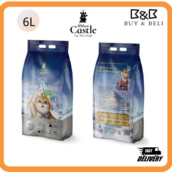 Ribbon Castle Clumping Cat Litter 6L (2.5kg) / Pasir Kucing / Cat ...