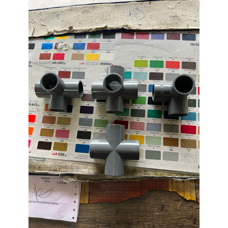 CS PVC Pipe Fitting Connector Joint Penyambung Paip For PVC Grey Pipe ...