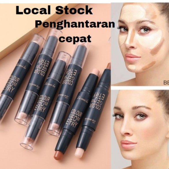 Malaysia Ready Stock Highlight Repair Bar Nasal Dual Head Shadow ...