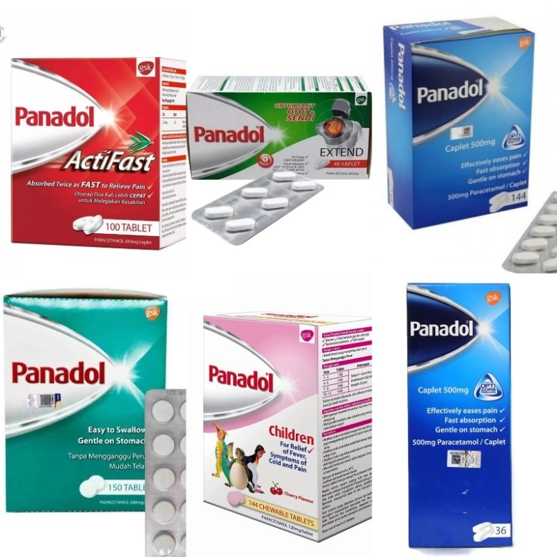 Panadol ActiFast/ Pandol children/ Panadol Regular/ Pandol Optizorb /Pandol Extend | Shopee Malaysia