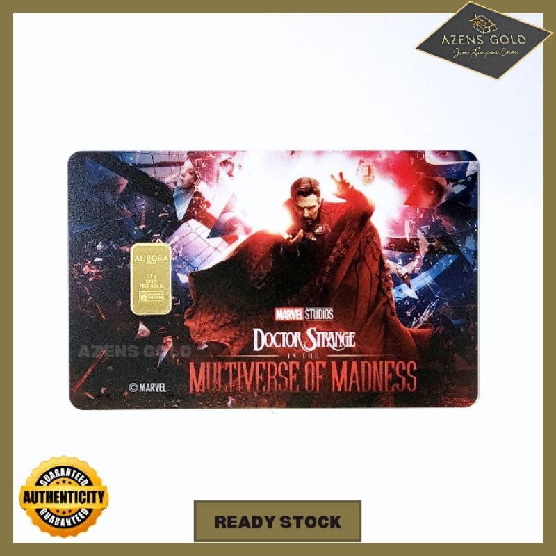 Gold Bar 0.5g Dr. Strange Aurora Public Gold [Au999.9] Marvel ...