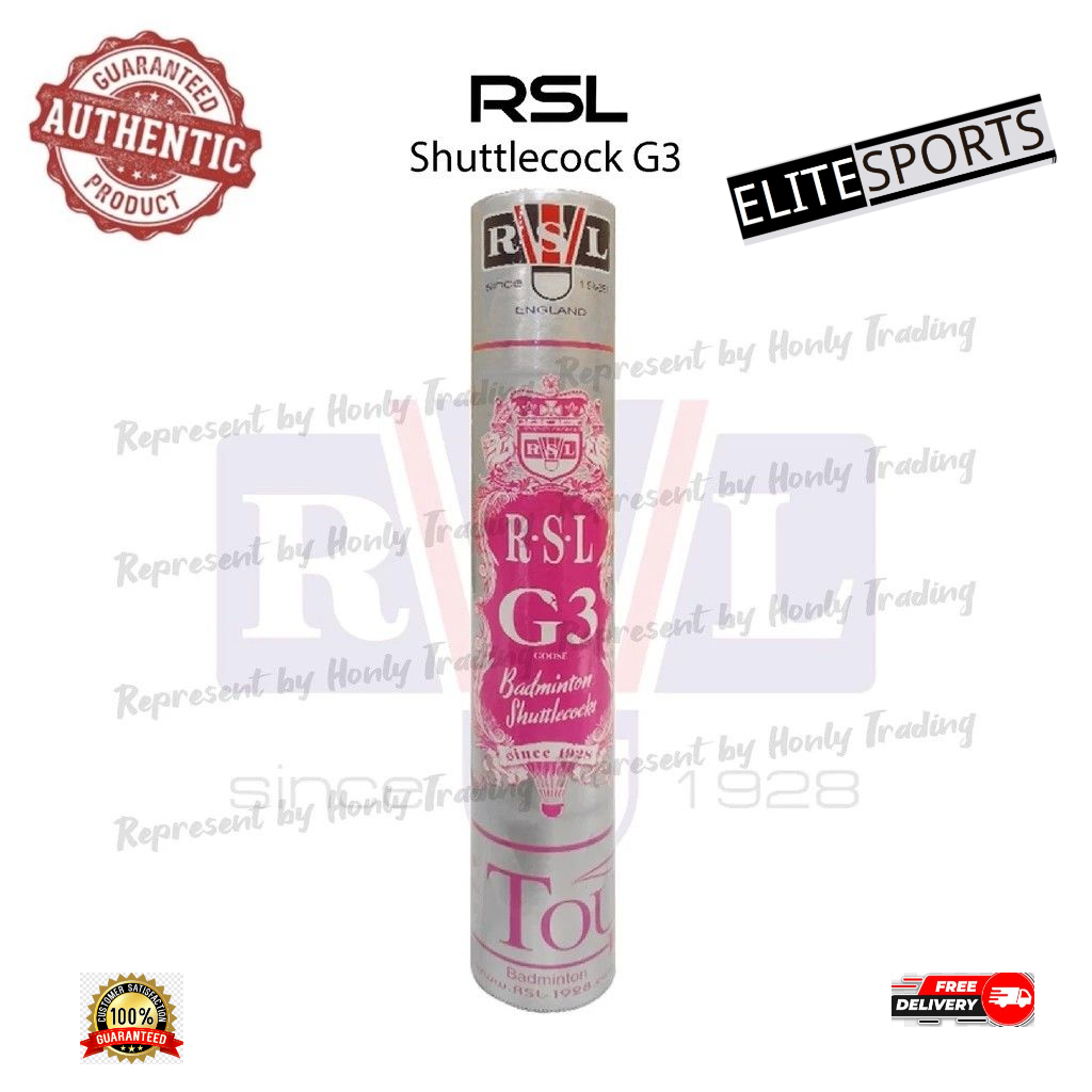 RSL Shuttlecock badminton G3 READY STOCK (Speed 77) ( 1Tube =12pcs ) elite sport | Shopee Malaysia