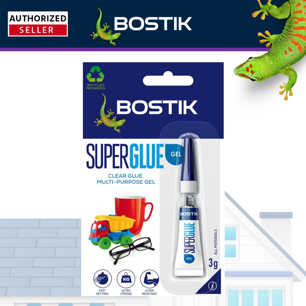 Bostik Super Glue Gel Ultra Strong, Solvent-Free, Odourless Super Glue ...