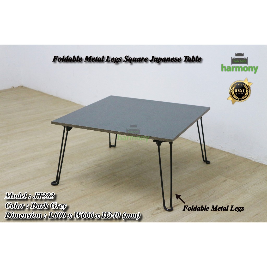 Harmony Solid Wood Hot Press Laminate Foldable Meja Jepun / Meja Jepun ...