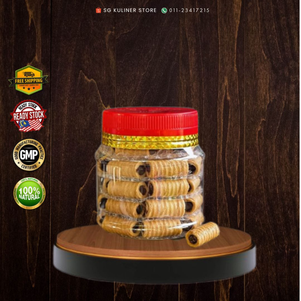 BISKUT SEPIT/ KAPIT ROLL MINI COKLAT/ PEANUT RANGUP HOMEMADE | Shopee ...