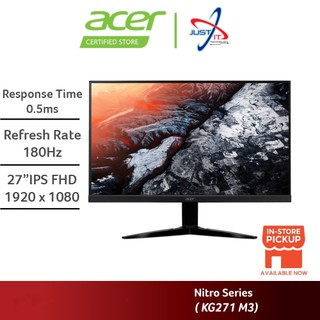 ACER KG271 M3 / KG271M3 27" FHD 180HZ 0.5MS HDR10 FREESYNC GAMING ...