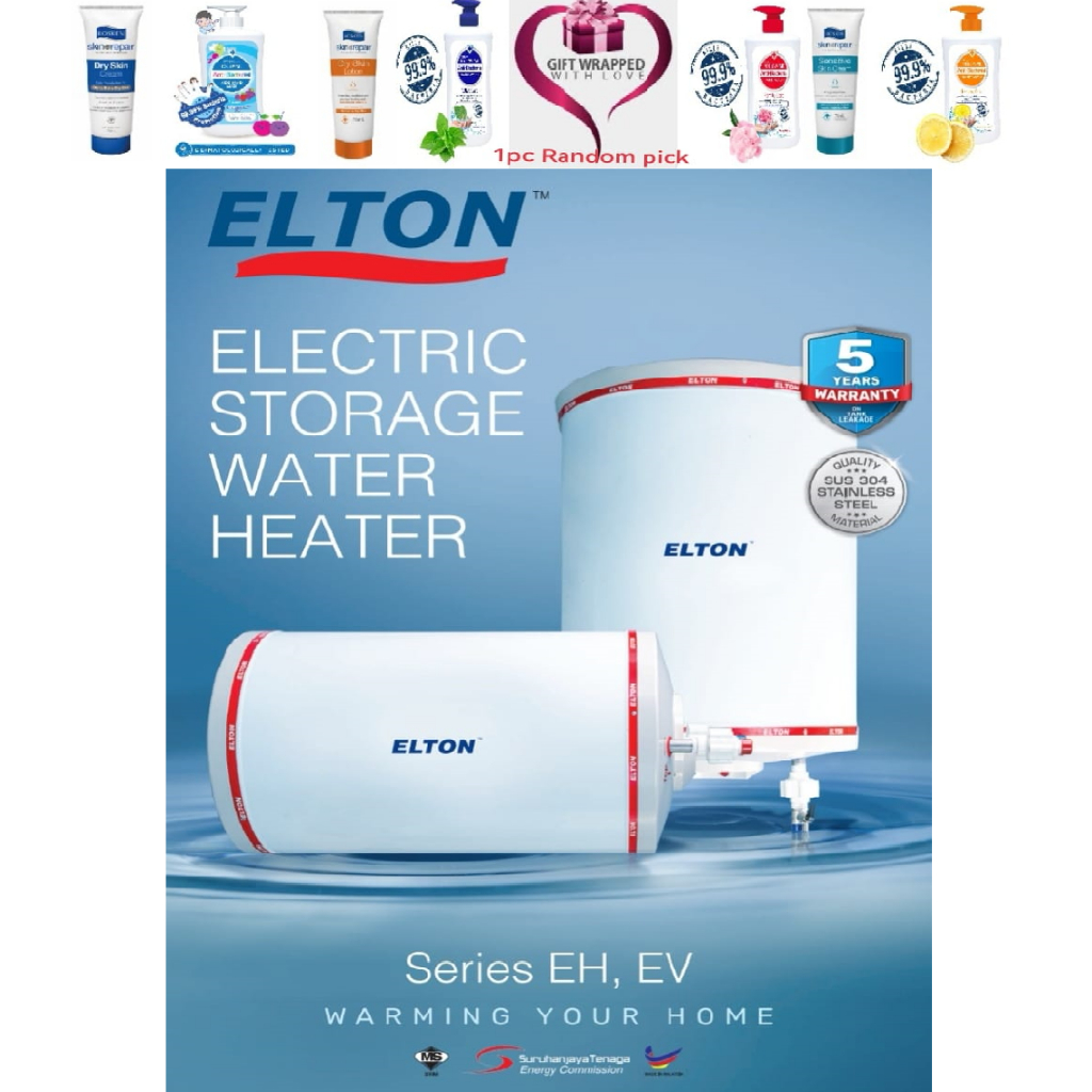 ELTON STORAGE WATER HEATER HORIZONTAL OR VERTICAL ELECTRIC STORAGE WATER HEATER | Shopee Malaysia