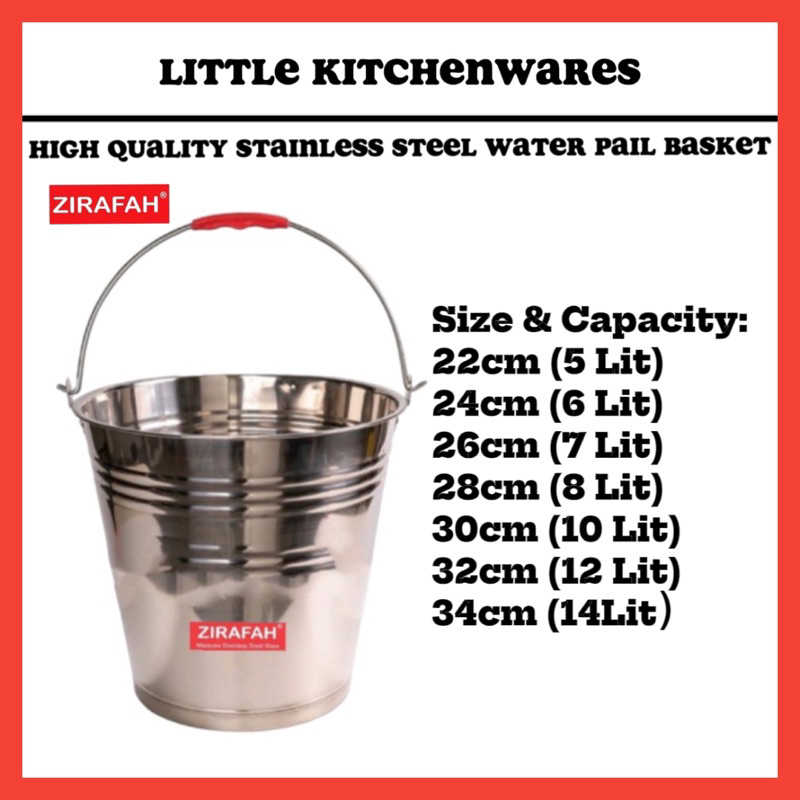 HIGH QUALITY Stainless Steel Water Pail Basket /Milk Ice Bucket /Wine ...