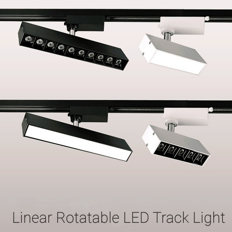 LED Track Spotlights 30W Long Ceiling Rail Floodlight Living Room Cloth ...