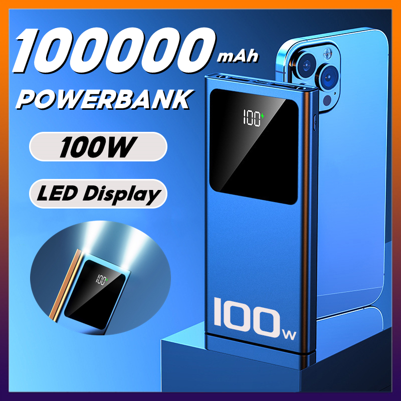 PowerBank 100000mAh 100w Super Fast Charge Power bank USB Type C PD ...