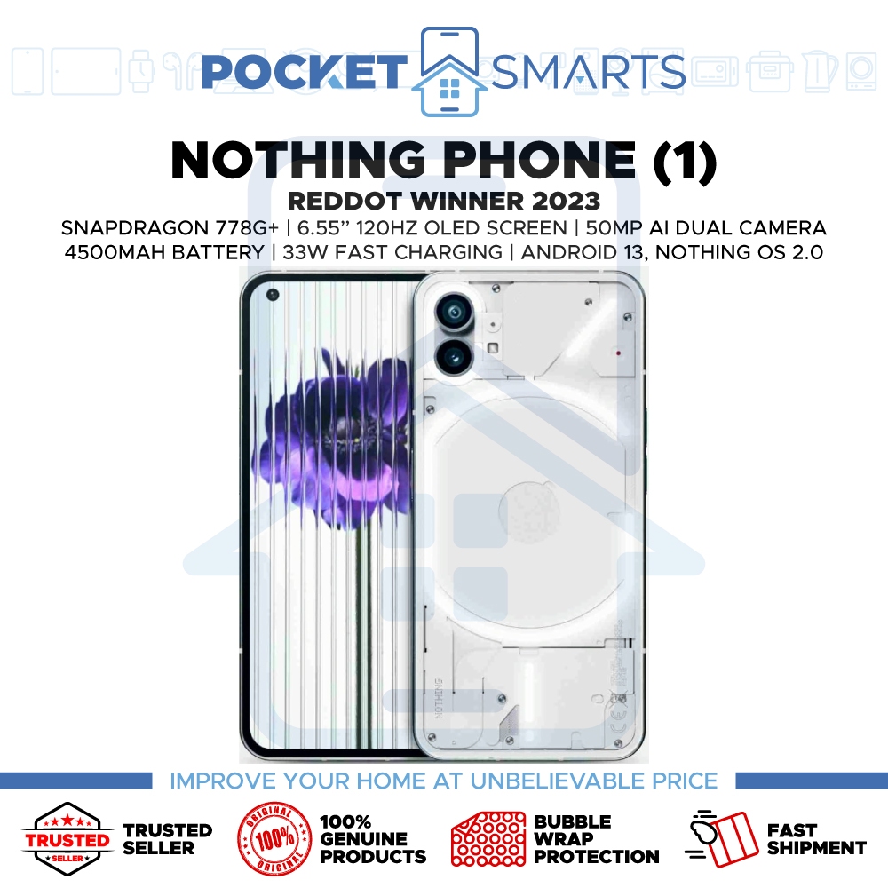 [Malaysia Set] Nothing Phone (1) 5G SmartPhone (256GB ROM | 8GB RAM) 1 ...
