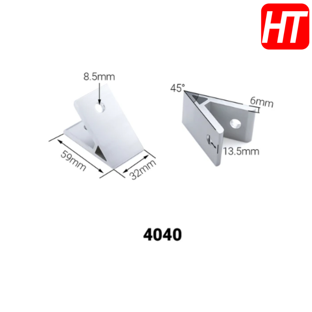 45 Degree 2020 3030 4040 Corner Angle Bracket Corner Connection Joint ...