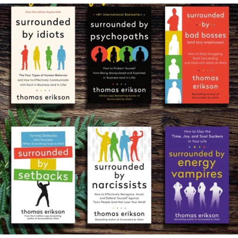 English Book : 6 books Surrounded by Idiots, by Bad Bosses, by ...