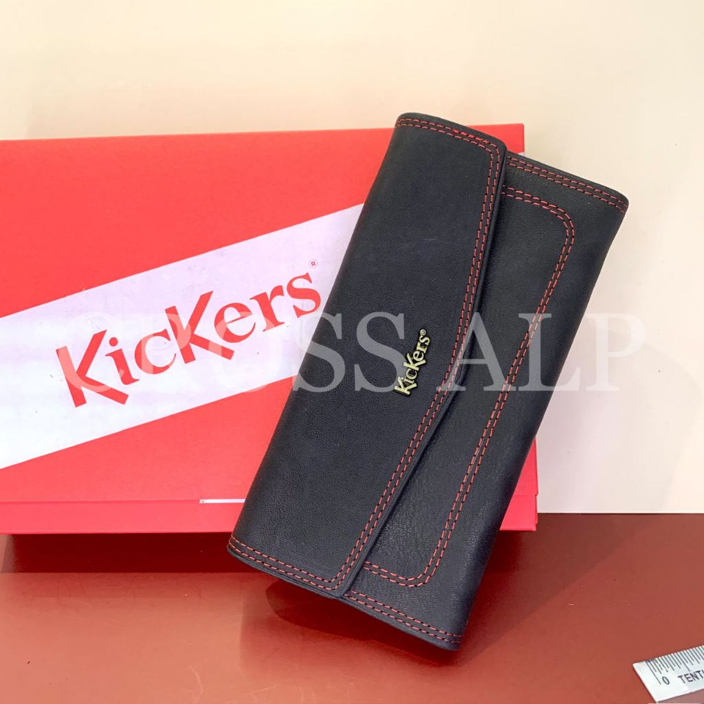 Kickers Long Wallet Purse Original Genuine Leather Female Male 50251 ...