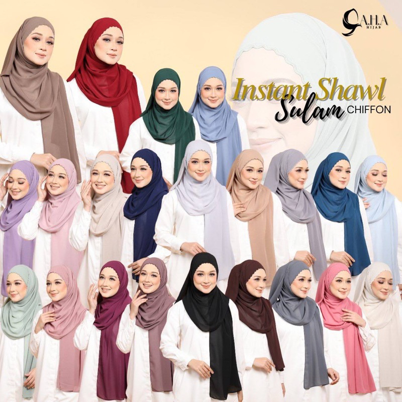 Shawl Sulam Chiffon Plain (Panjang 2 meter)Ready Stock | Shopee Malaysia