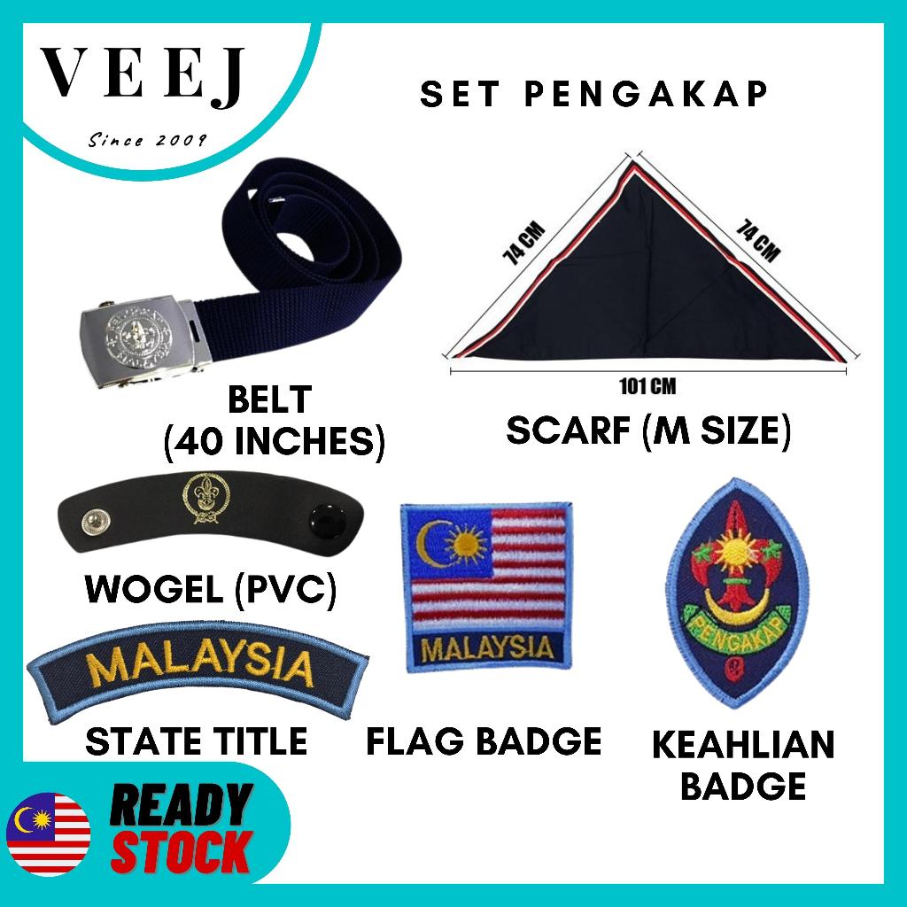 SET AKSESORI LENGKAP UNIFORM PENGAKAP/PBSM/KRS/PANDU TUNAS RENJER ...