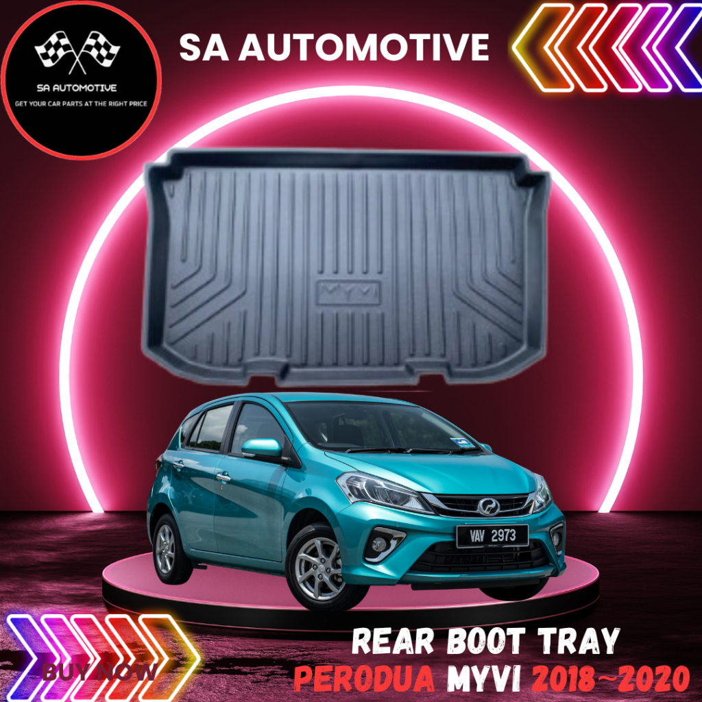 PERODUA MYVI 2018~2020 REAR CARGO BOOT TRAY CAR ACCESSORIES HIGH ...