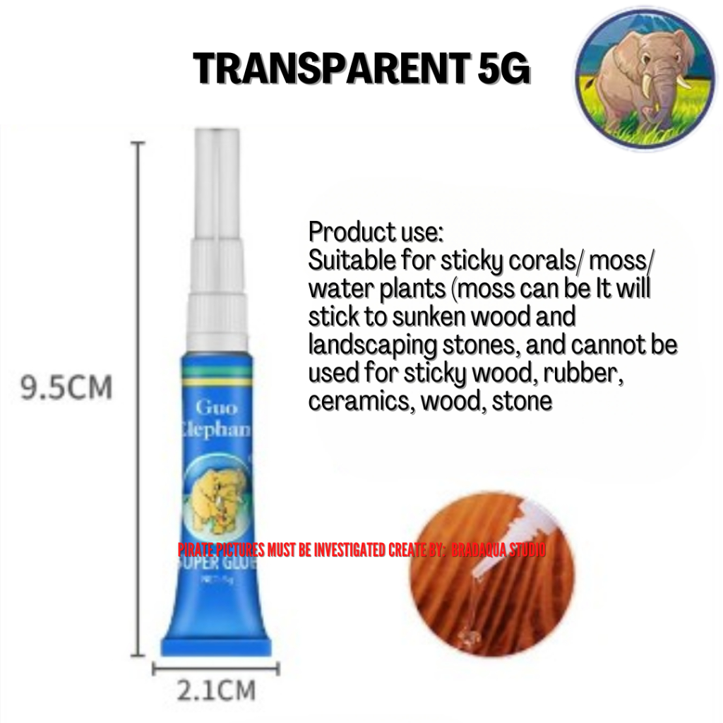 GUO ELEPHANT Aquascape Adhesive Aquatic Glue Plants Grass Adhesive Fish ...