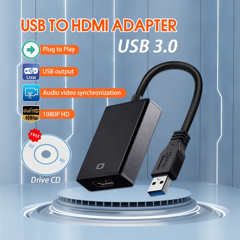 USB 3.0 to HDMI Adapter Cable Converter Multi Display Video Cable for ...
