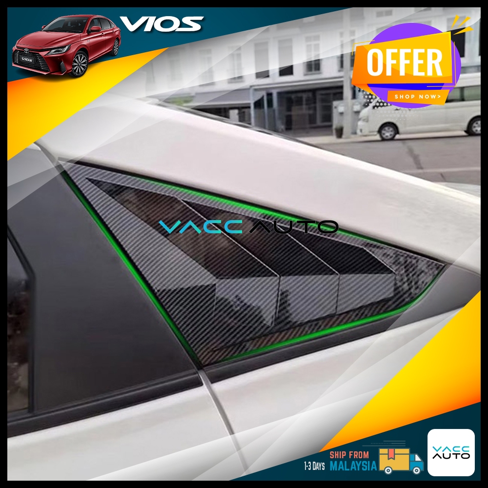Toyota Vios (4th Gen) Window Triangle Cover Carbon 2023 - 2025 AC100 ...