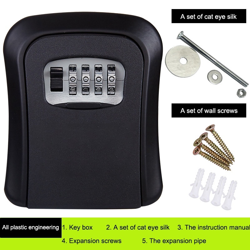 📣LOWEST PRICE📣Two Way Unlock Wall Mount 4 Digit Combination Code Key ...