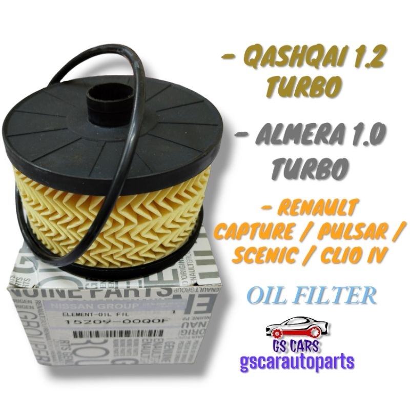 Nissan engine oil filter almera turbo n18l 1.0/qashqai turbo 1.2 j11e ...