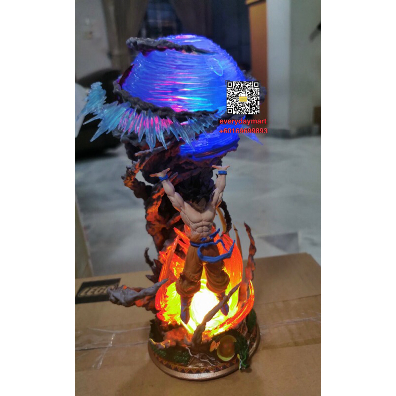 DRAGON BALL💥GOKU 23cm SPIRIT BOMB ILLUMINATED💥ACTION FIGURE TOYS ...