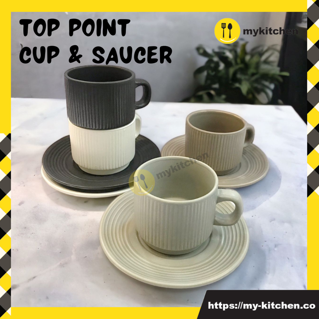 [MY KITCHEN] Top Point Cup and Saucer Ceramic Cup Porcelain Cup Mug ...