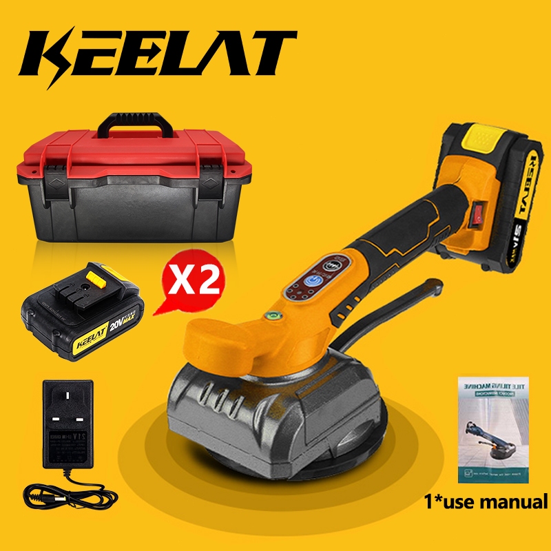KEELAT KTM001 Tile Vibrator Cordless Tile Tiling Machine 10-Gear ...