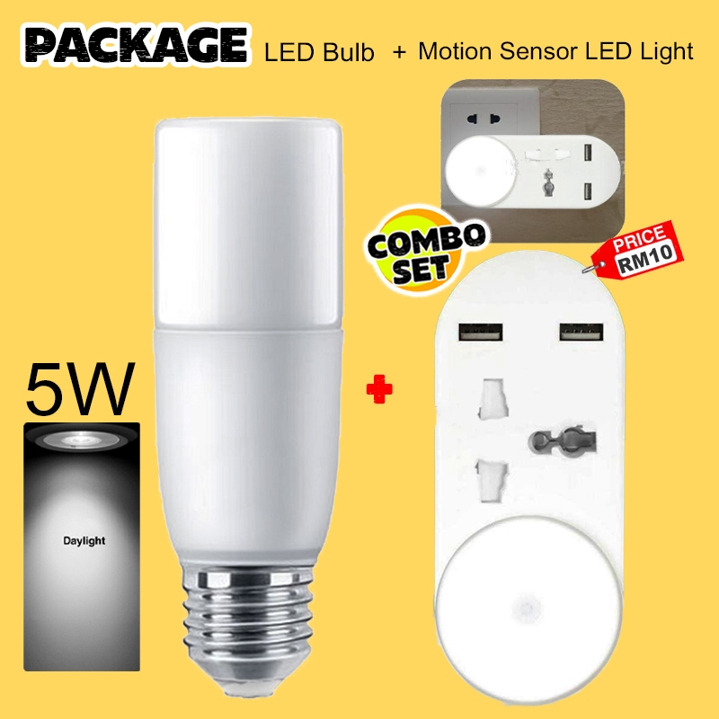 LED Bulb 6500K [ 5W 10W 15W 20W ] Daylight Effect LED Light Bulb Corn Bulb Stick Bulb Mentol ...