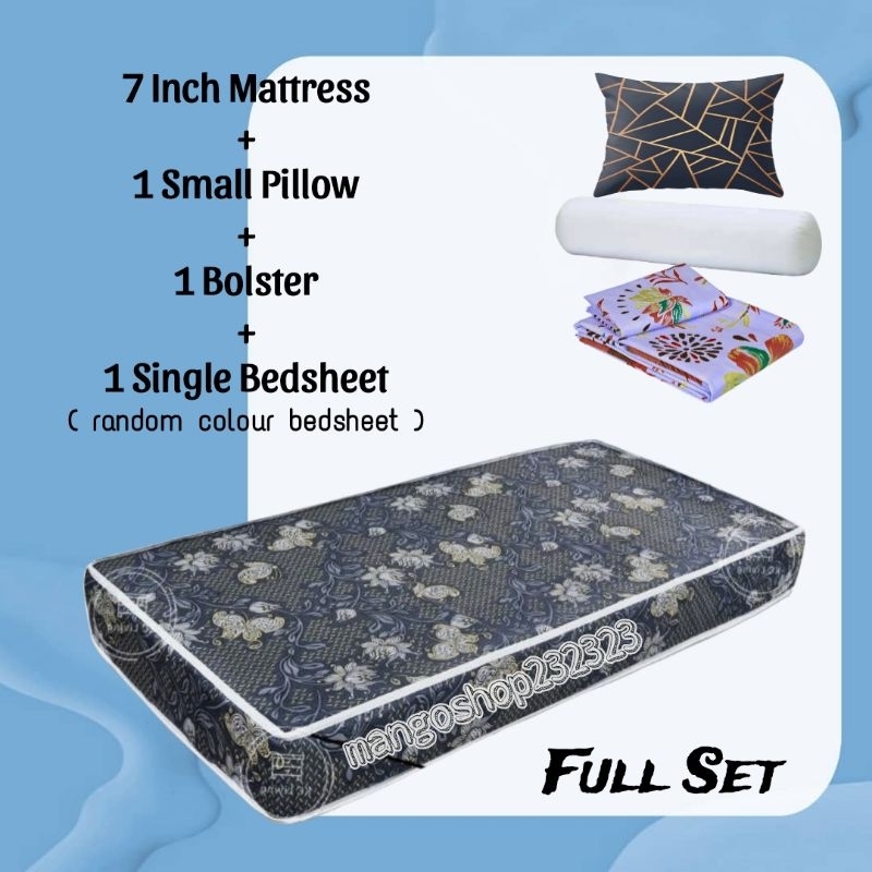Tilam Bujang 5 & 7 Inci Direct Kilang / 5 & 7 Inches Single Mattress ...